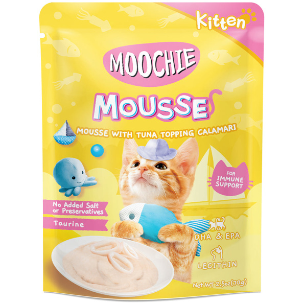 Moochie Cat Mousse Tuna Topping Calamari 70g - Pets Home