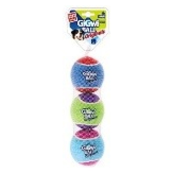 L size tennis ball 'GiGwi ball originals' (3pcs with different colour ...